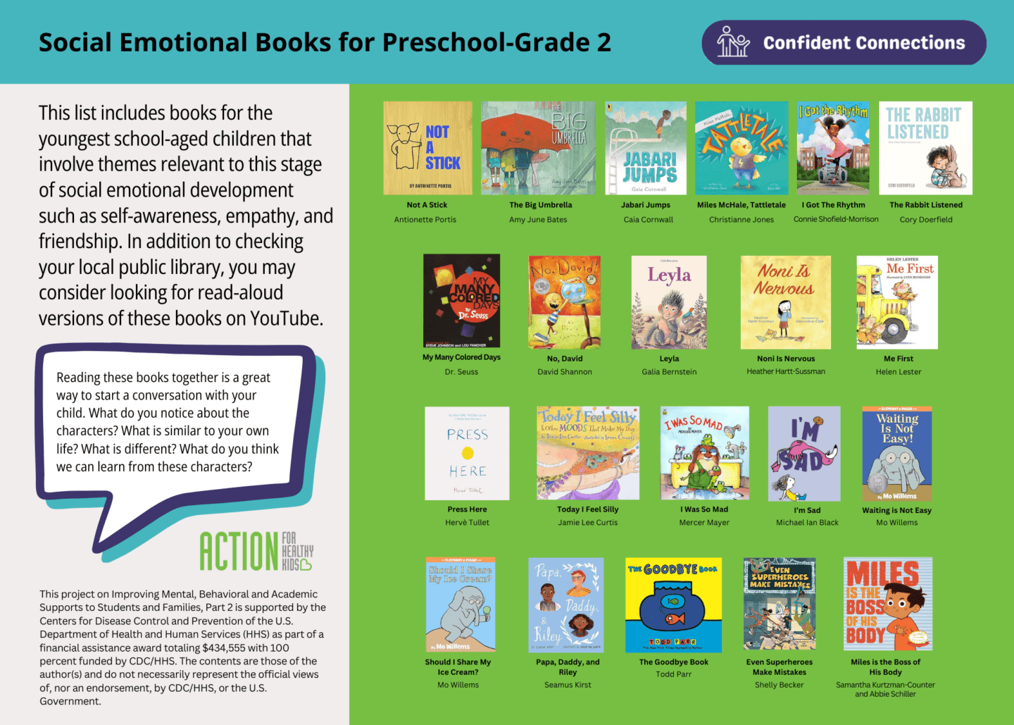 Social Emotional Book List | Action for Healthy Kids